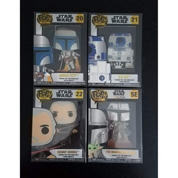 Funko | Jewelry | Funko Pop Enamel Pin Star Wars Mandalorian Grogu R2d2 ...